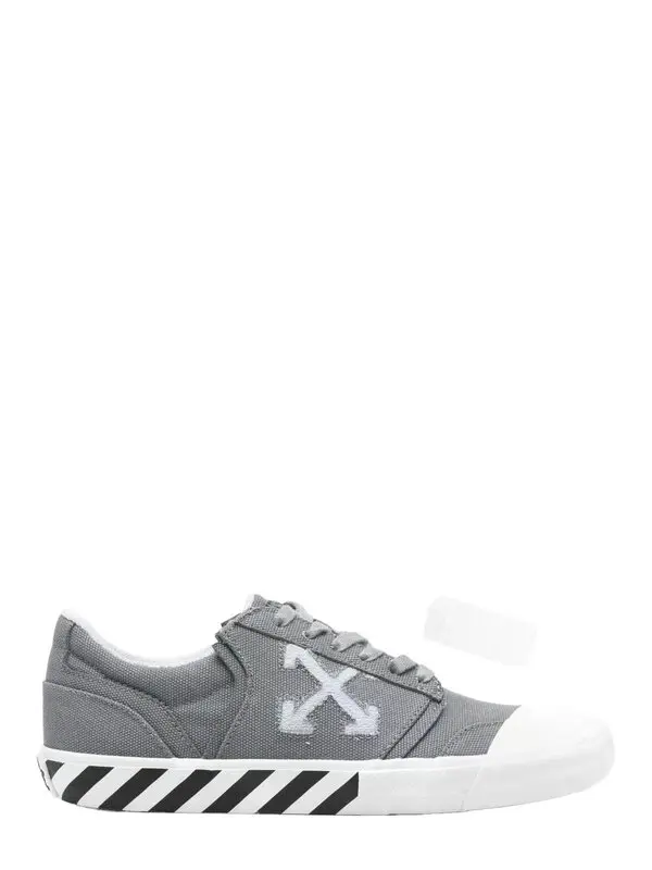 Off-White Stripe-print Sneakers - Grey