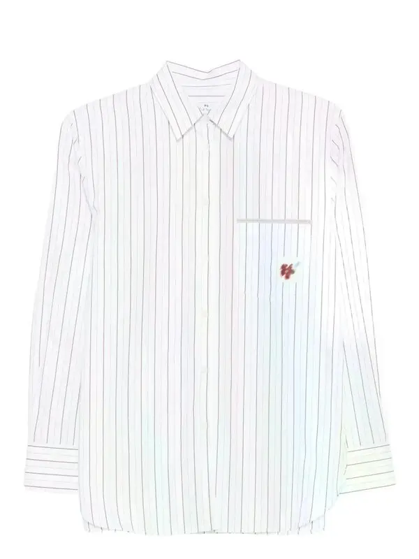 Paul Smith Striped Pocket Shirt - White