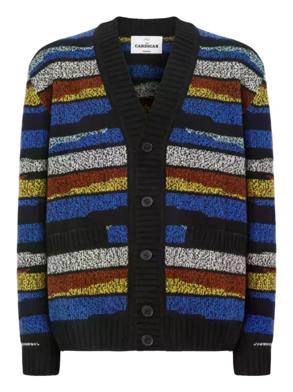 Missoni Striped Pocket Cardigan - Black