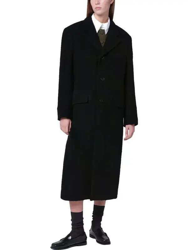 DUNST Single-breasted Coat - Black