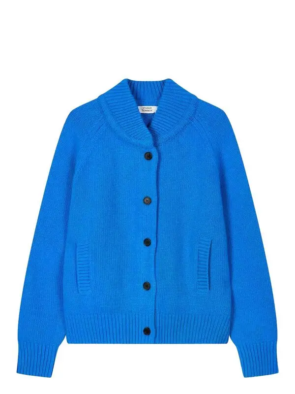 STUDIO TOMBOY Button-fastening Cardigan - Blue