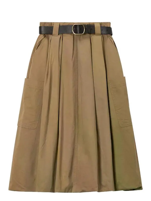 Sea Sullivan Midi Skirt - Neutrals