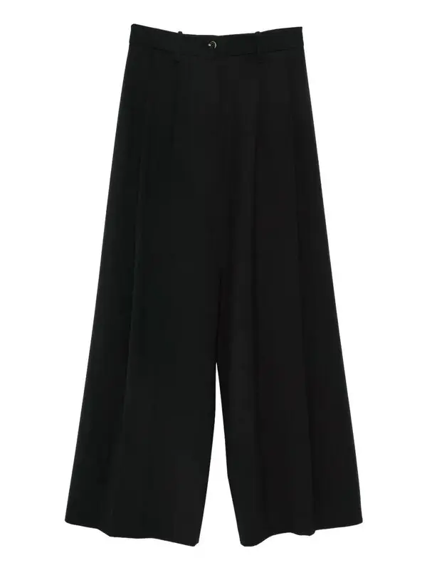 NINE:INTHE:MORNING Button-fastening Pleated Trousers - Black