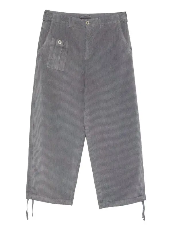 TEN C Corduroy Pocket Trousers - Grey