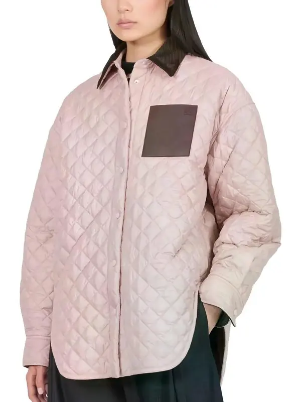Loewe Quilted Panelled Overshirt Jacket - Pink