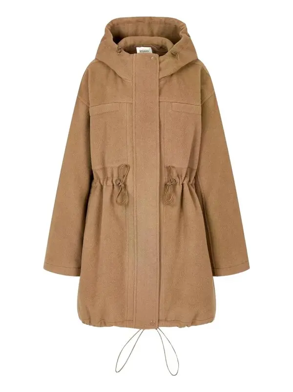 STUDIO TOMBOY Hooded Coat - Brown