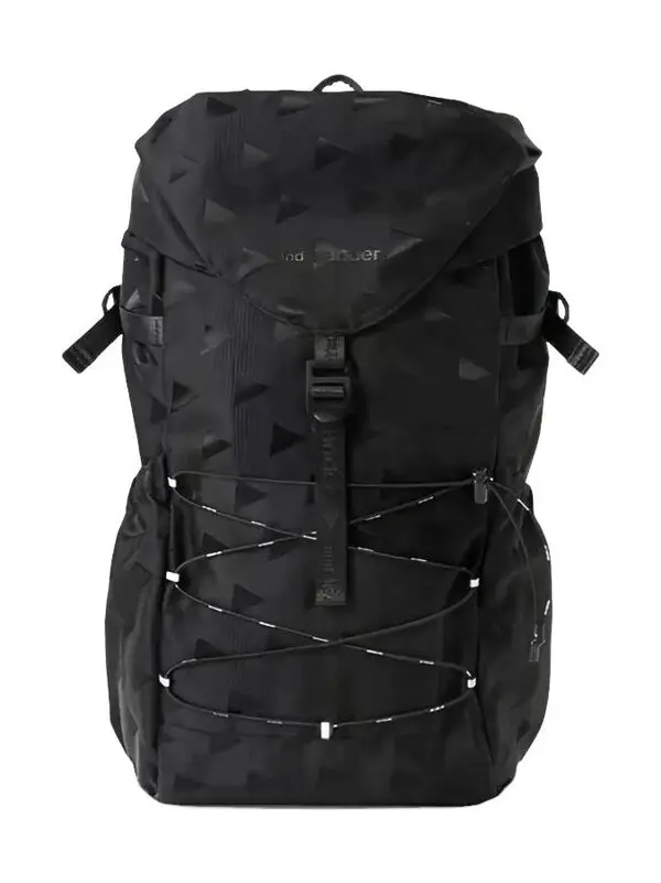 AND WANDER Triangle-jacquard Backpack - Black