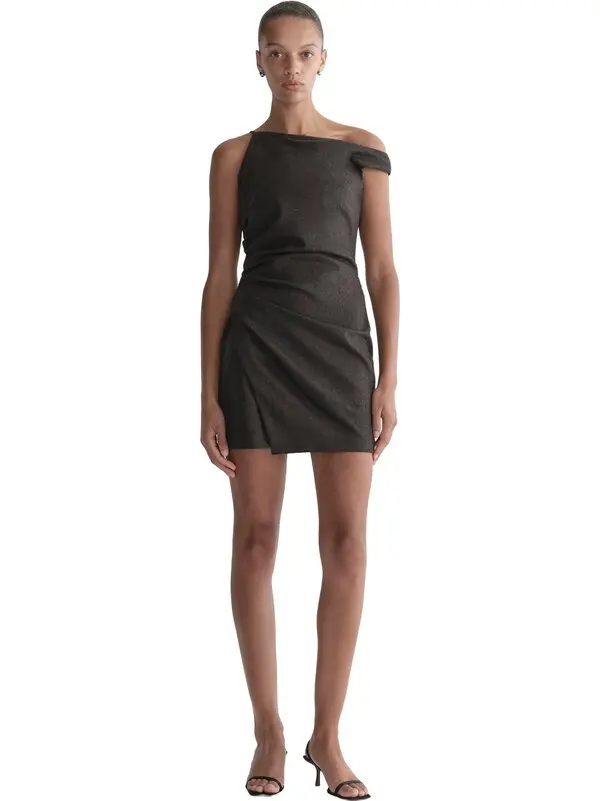 A.L.C. Leia Wool Cashmere Mini Dress - Charcoal