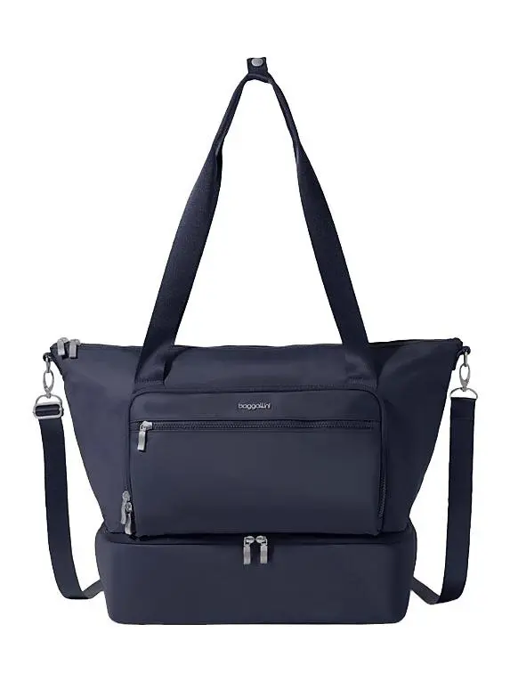 BAGGALLINI Park Ave Overnight Tote Bag - French Navy