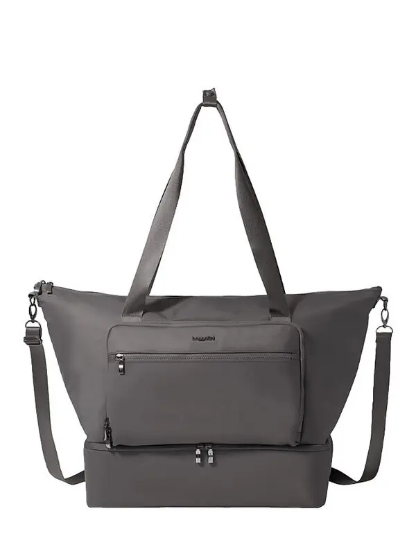 BAGGALLINI The City Escape Collection Park Ave Weekender Bag - Smoke Twill