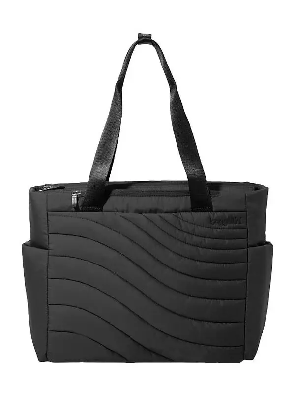 BAGGALLINI Set Wave Tote Bag - Black Wave Puff