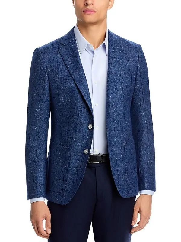 BOSS Hutson Regular Fit Sportcoat - Open Blue