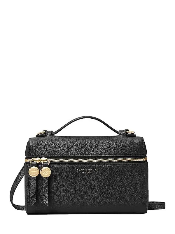 Tory Burch Slim Leather Top Handle Bag - Black