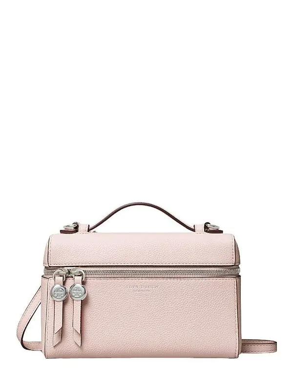 Tory Burch Slim Leather Top Handle Bag - Rose Mist