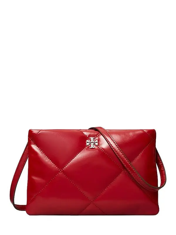 Tory Burch Kira Diamond Quilted Leather Crossbody Bag - Red