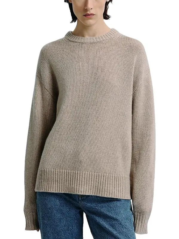 Rue Sophie Gil Wool Cashmere Sweater - Taupe