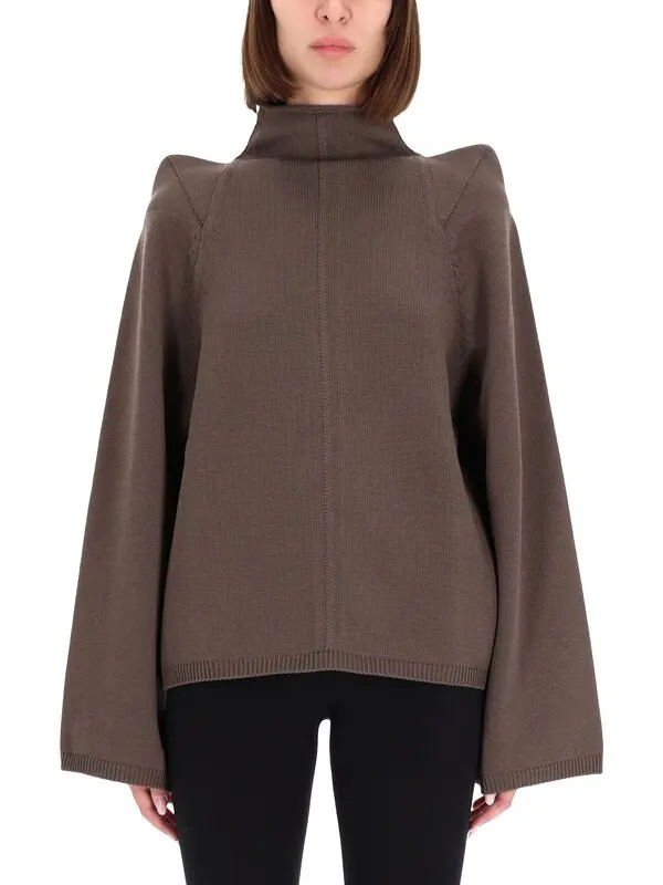 Rick Owens Wool Top Sweater - Grey