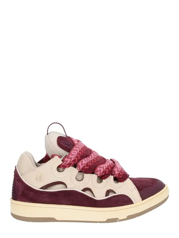 LANVIN Leather Curb Sneakers - Multicolour