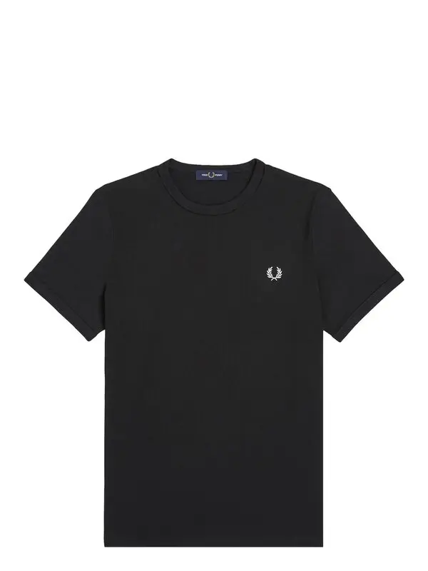 Fred Perry T-shirt With Logo - Black