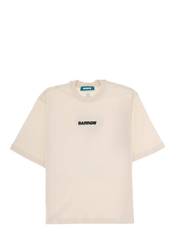 BARROW Printed T-shirt - Powder