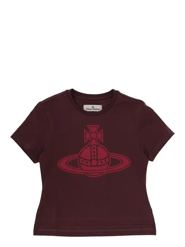 VIVIENNE WESTWOOD Paris Orb Mini T-shirt - Bordeaux