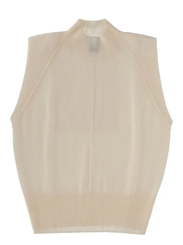 BOSS Sleeveless "futrani" Top - White