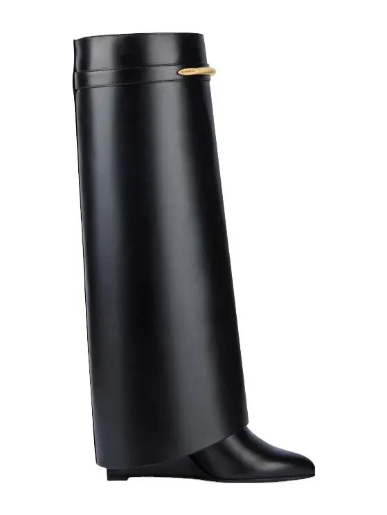 Givenchy Shark Pinch Tall Boots - Black