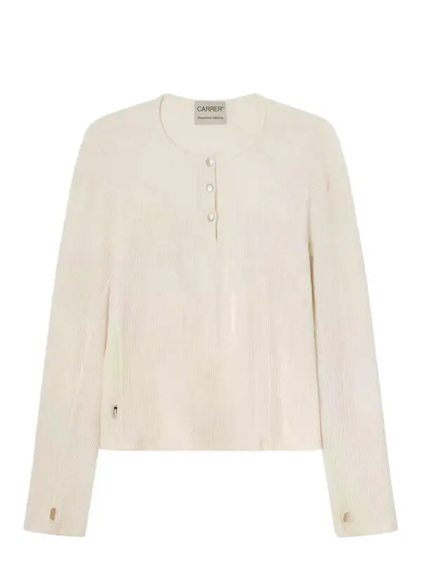 Carrera Eyewear Henley Buttoned Sweater - Neutrals