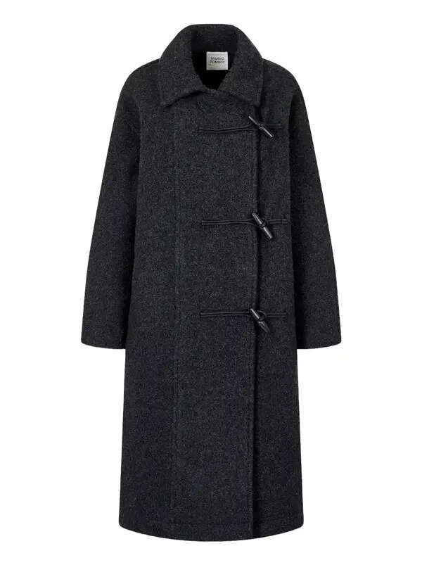 STUDIO TOMBOY Long-sleeved Wool Coat - Grey