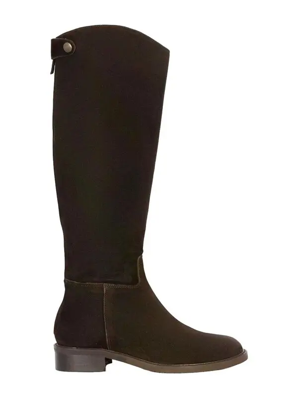 JULIE DEE Buckle Boots - Brown