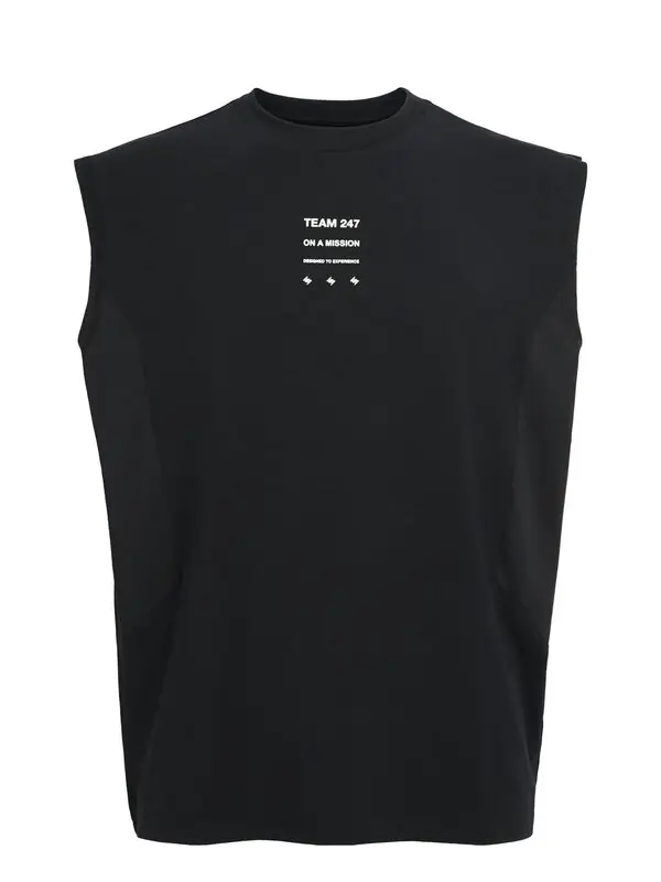 REPRESENT 247 Uprising Oversized Tank Top - Black