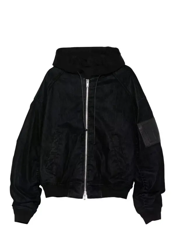 JUUN.J Patch-pocket Hooded Jacket - Black