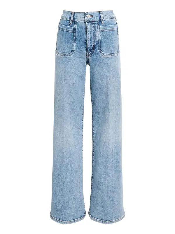 FRAME Le Slim Palazzo Modernist Jeans - Blue