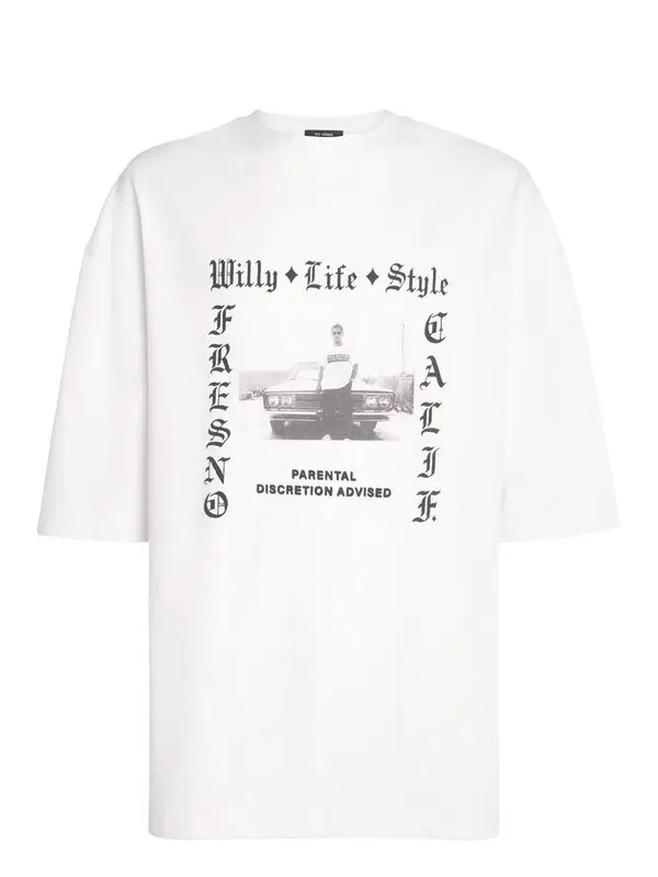 WILLY CHAVARRIA Cotton Lifestyle Northsider T-shirt - White