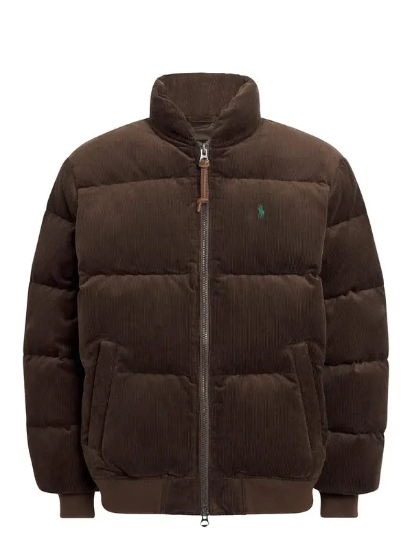 Ralph Lauren Cotton Corduroy Puffer Jacket - Brown