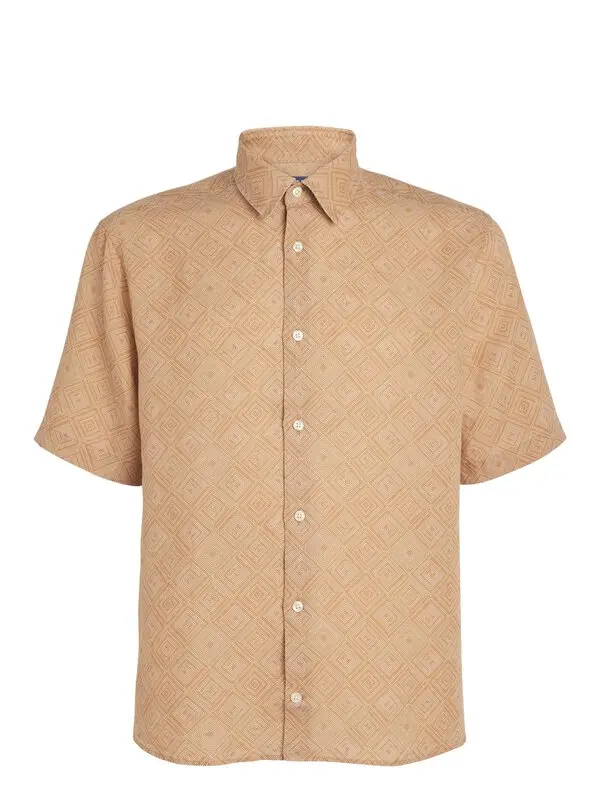 Frescobol Carioca Linen Castro Shirt - Orange