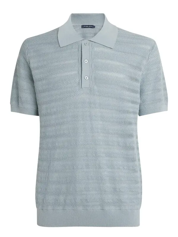 Frescobol Carioca Cotton Vidal Polo Shirt - Blue