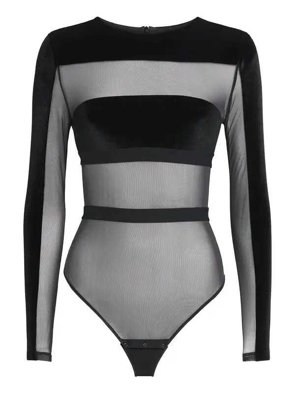 UNDRESS CODE Go For It Thong Bodysuit - Black