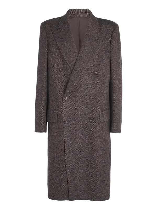 WALES BONNER Wool Mayfair Coat - Grey