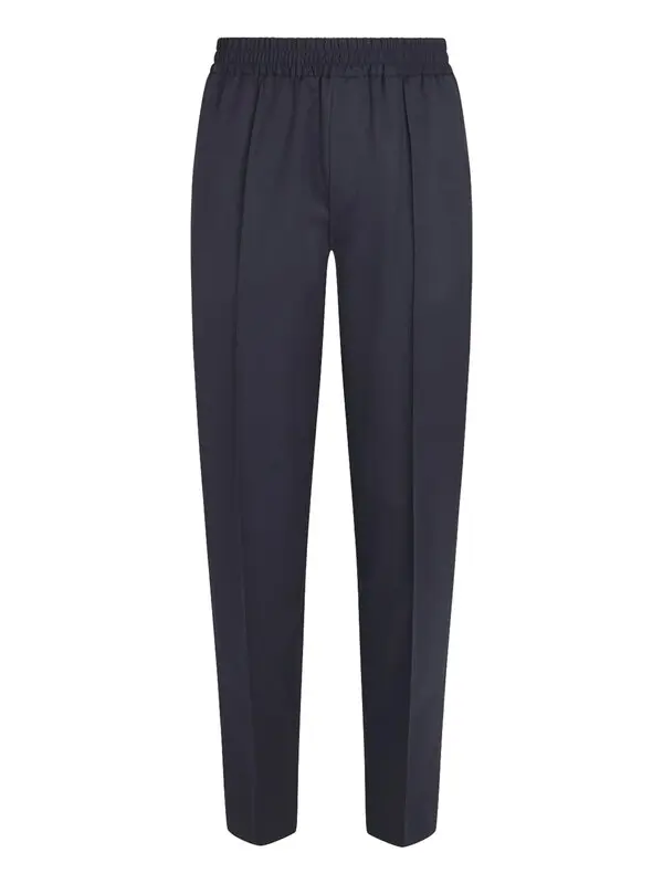 A.p.c. Wool Tapered Trousers - Navy