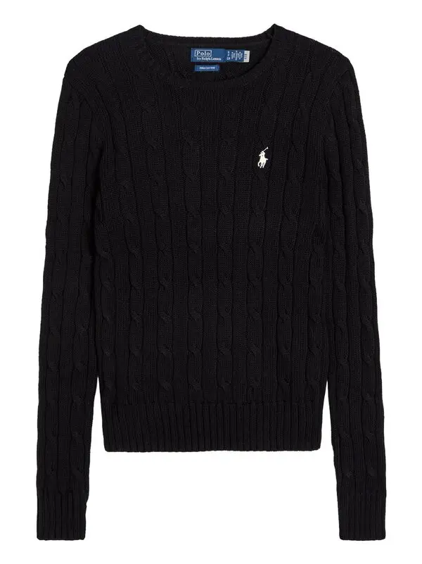 Ralph Lauren Cable-knit Cotton Jumper - Black