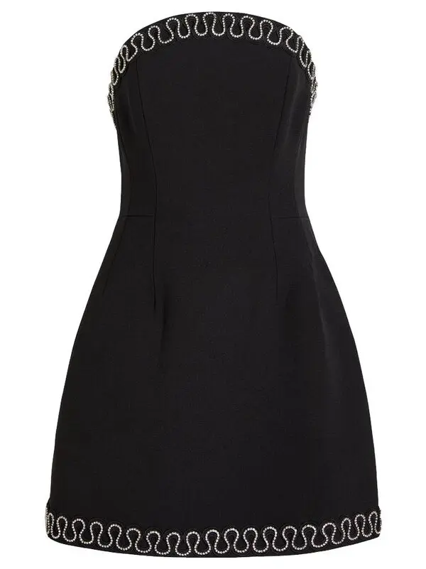 Rebecca Vallance Nyx Crystal-embellished Mini Dress - Black