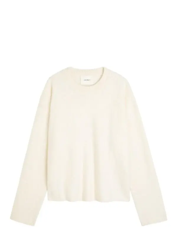 LISA YANG Natalia Brushed Cashmere Jumper - Cream