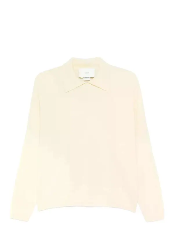 VANISÈ Polo-collar Sweater - Yellow
