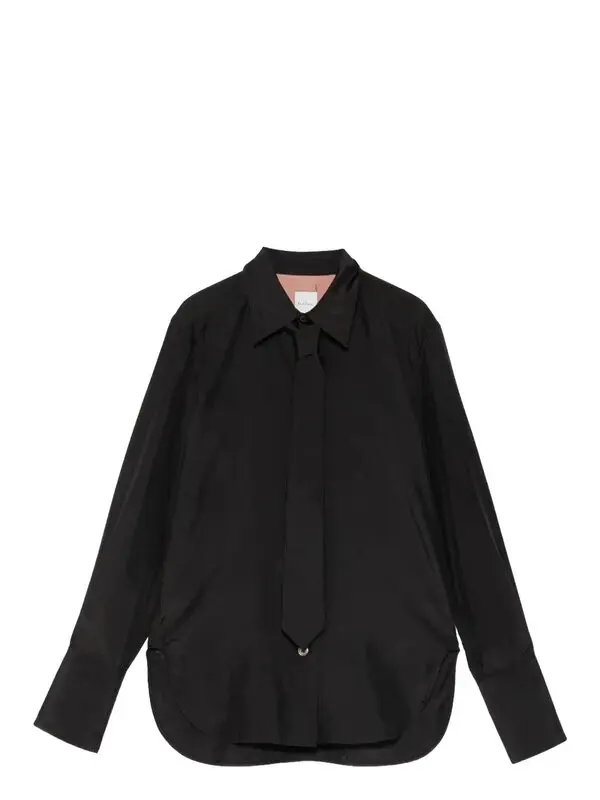Paul Smith Tie-detail Shirt - Black