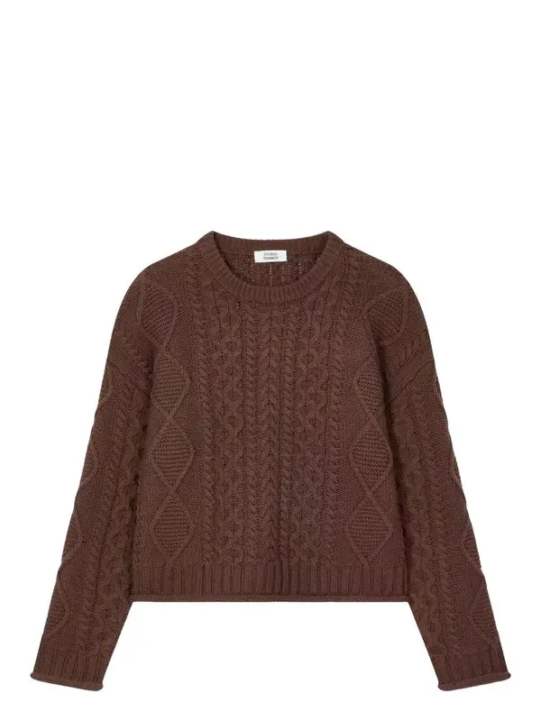 STUDIO TOMBOY Cable-knit Sweater - Brown