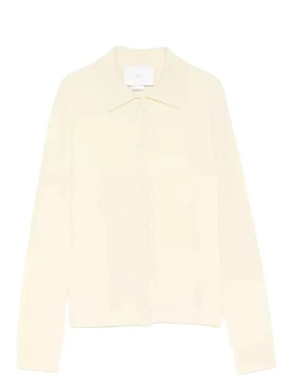 VANISÈ Polo-collar Cardigan - Yellow