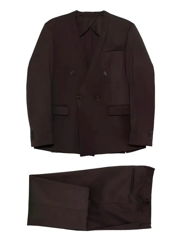 MARSEM Double-breasted Suit - Brown