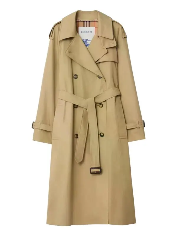 Burberry Belted Double-breasted Trench Coat - Neutrals