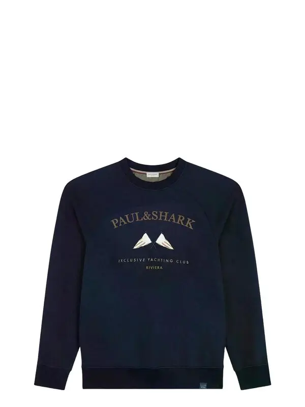 Paul & Shark Logo-detailed Sweatshirt - Blue
